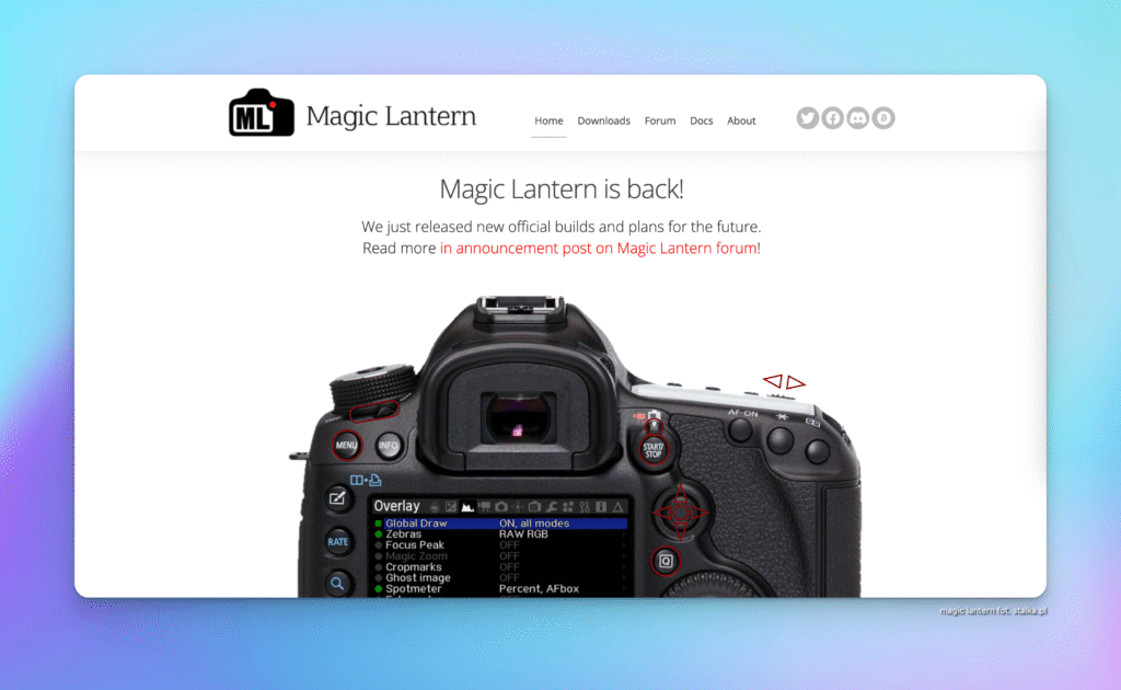 Canoniarze pamiętacie Magic Lantern? Projekt powraca z apetytem na ...
